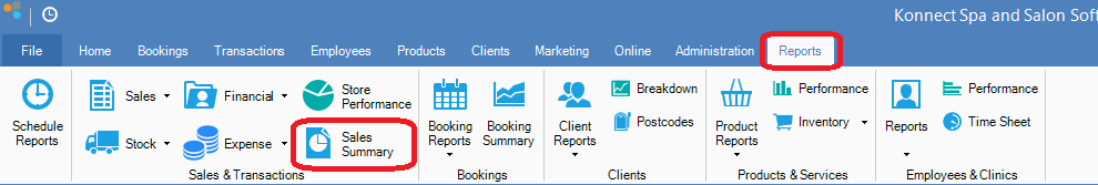 How to view Sales summaries – Konnect Help Centre