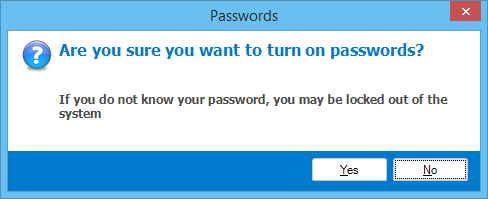 How do I turn on/off passwords? – Konnect Help Centre